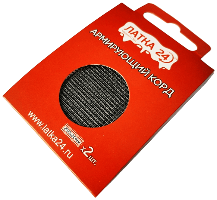 Три Кита Армирующий корд ЛАТКА24 для ремонта изделий ПВХ, устойчив к нагрузкам и износу