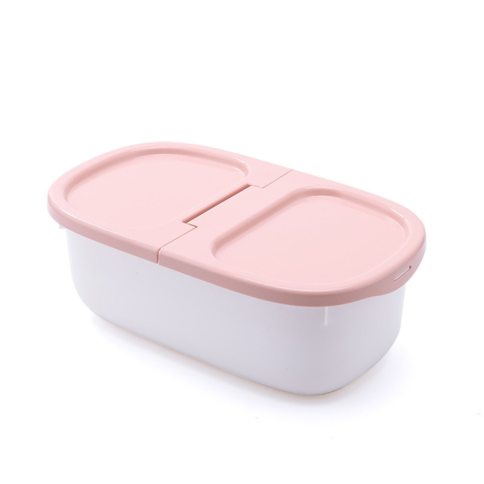 Контейнер для хранения продуктов питания Large для сухих продуктов, муки, риса, корма для животных емкостью 9 Lbs, герметичный контейнер с запертой крышкой и ручкой, материал PP, цвета Розовый/Синий/Серый (выбор), размер 33.5*19.5*12.0 см, вес 290 г