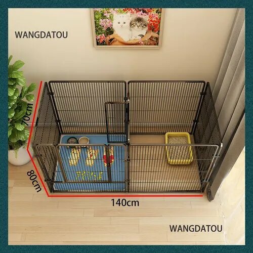 Укрепите вольер для собак, кошек и кроликов. Металлические складные клетки для домашних животных крупных, средних и мелких пород. Уличный собачий домик для щенков и кошек.