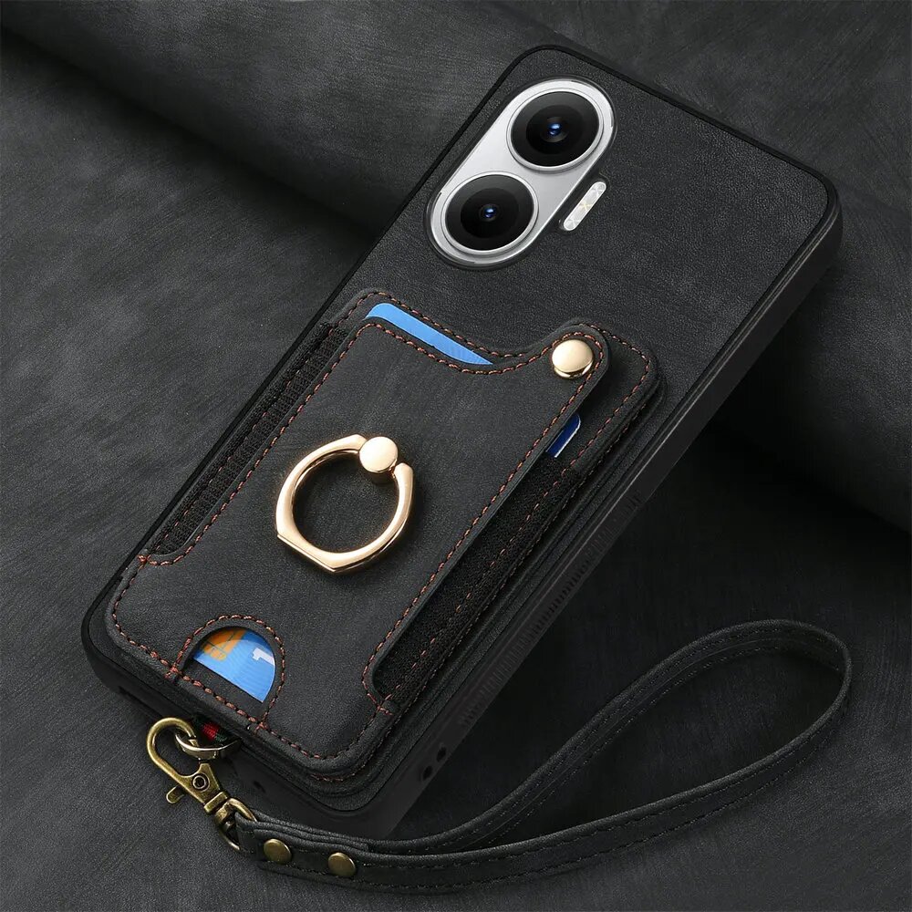 Чехол-кошелек из матовой кожи с защитой от кражи для Xiaomi Poco F8 Ultra 5G, Poco M8, F7, X7, M7, F8 Pro, Mi X7, F7, M8 (магнитная задняя крышка)