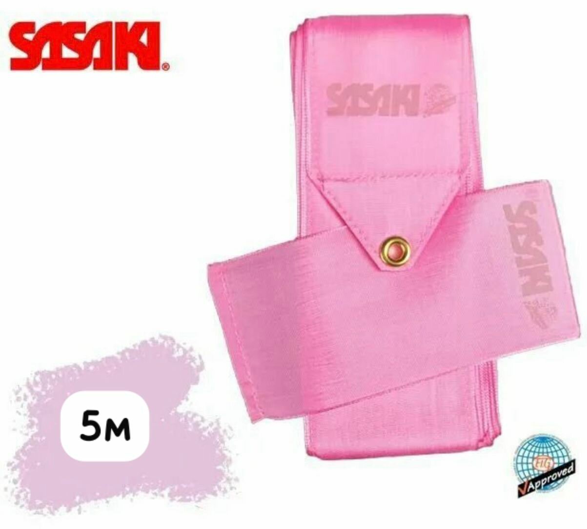 Лента SASAKI 5м (P) розовая