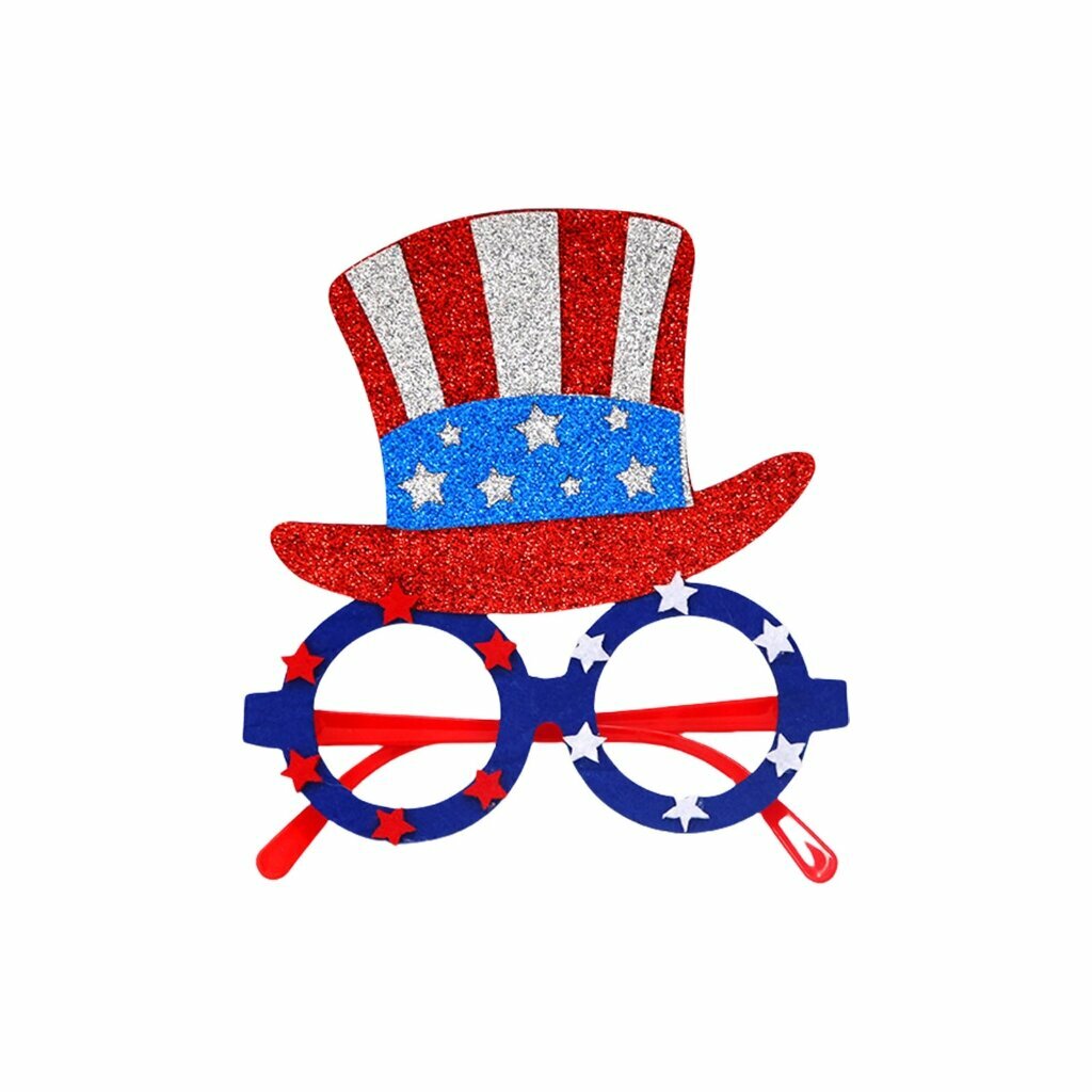 Патриотическая 4 июля Flag Отпечатает красный синий и белый картон фото для празднования Дня независимости