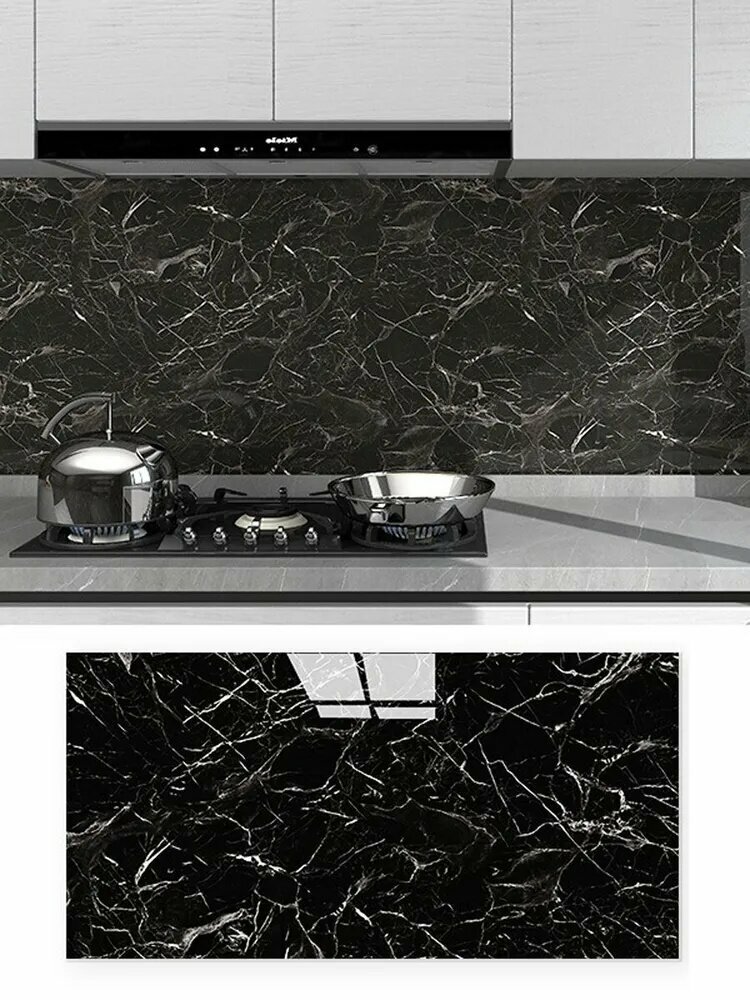 Самоклеящиеся стеновые панели с мраморным узором, ПВХ панель 60х30 см, огнестойкие водостойкие и быстрый монтаж, для кухни, ванной, гостиные, спальни, акцентных стен