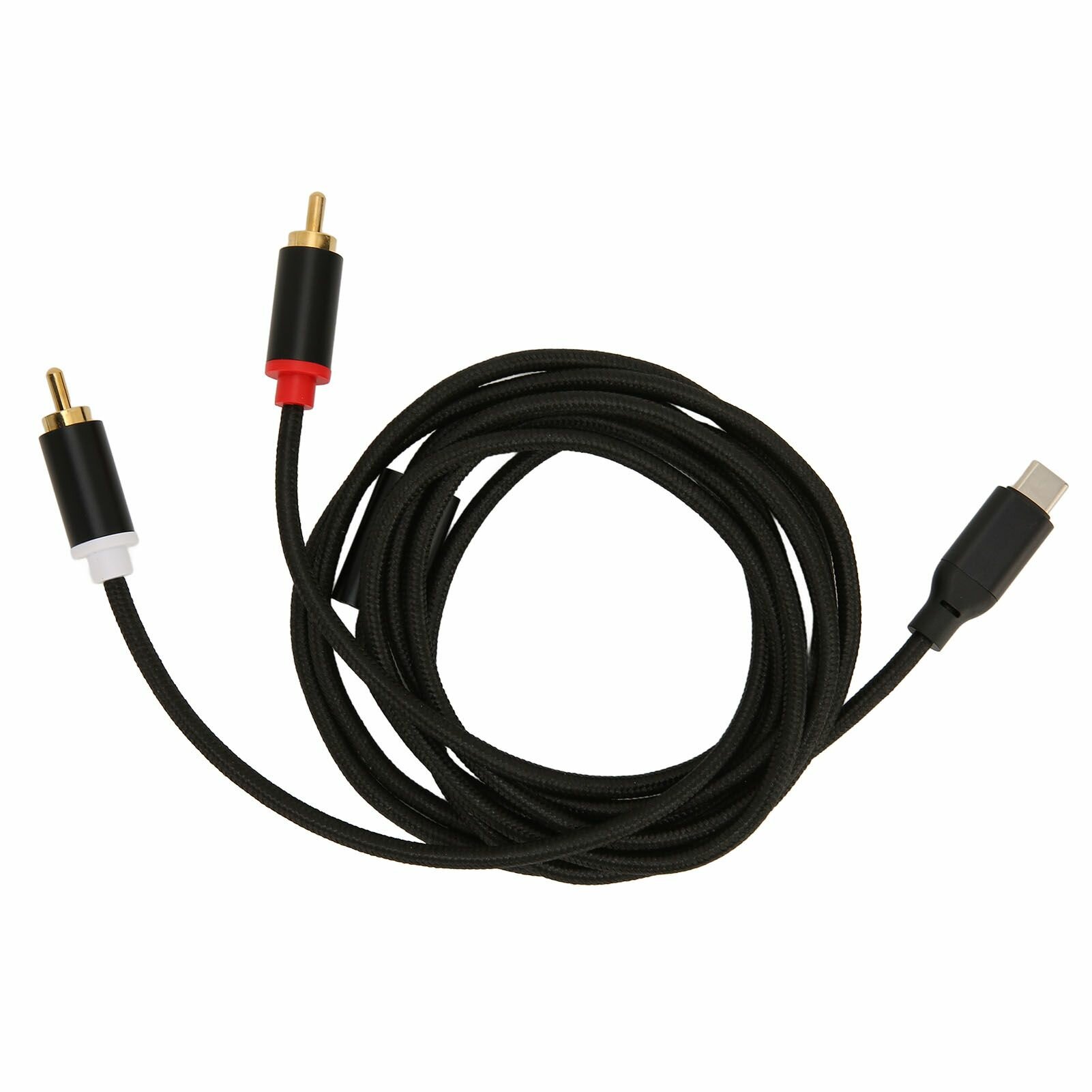 Аудиокабель USB C-RCA, встроенный чип декодирования, уровень Hifi 2 метра