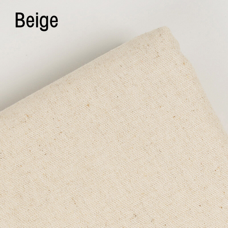 Льняно-хлопковая ткань для вышивки и DIY 45х45 см, плотное полотно для крестика, шитья подушек, декора и ручных подарков, натуральный микс лён+хлопок