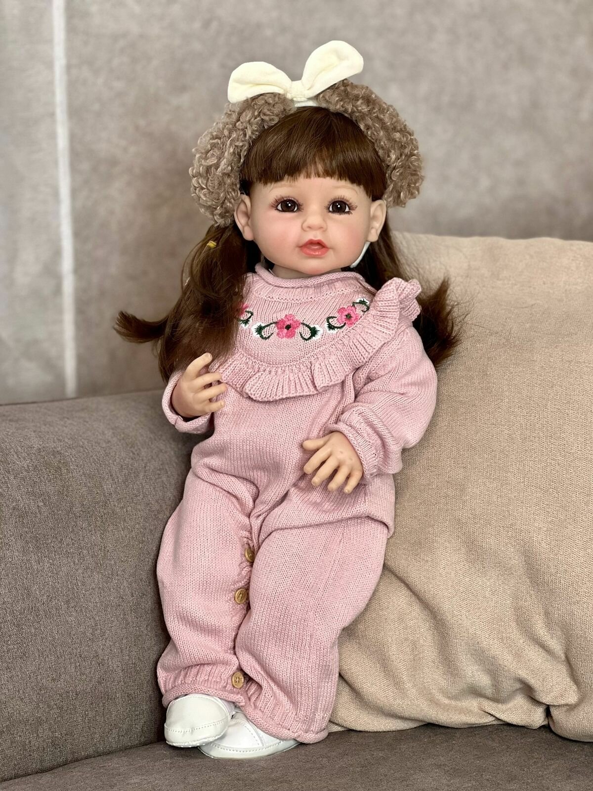 Кукла Реборн виниловая 55см в пакете