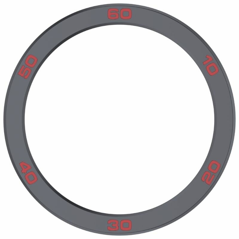 Сменный металлический безель для часов CMF Watch Pro2 + закаленная пленка-серо-красный