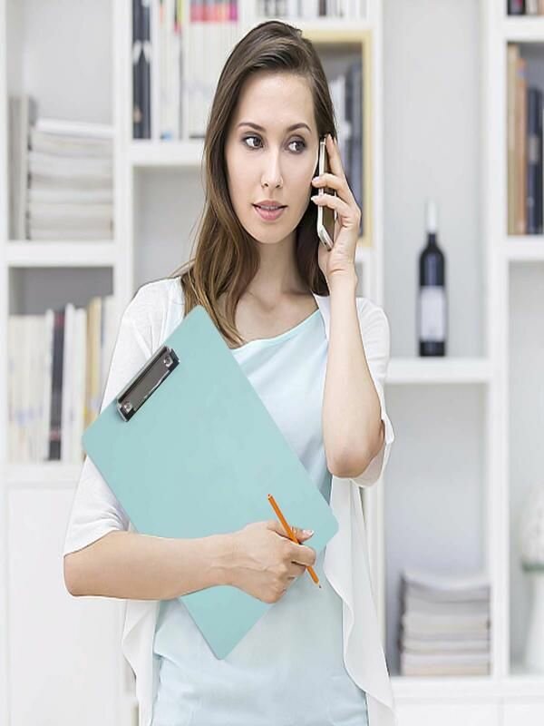 Мини Маркерная доска для записей - Папка планшет А4 для документов с зажимом