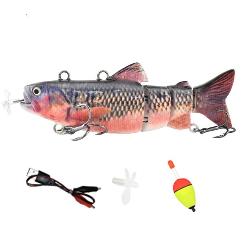 Электронная рыболовная приманка с LED-подсветкой, Коралл 130мм 35г