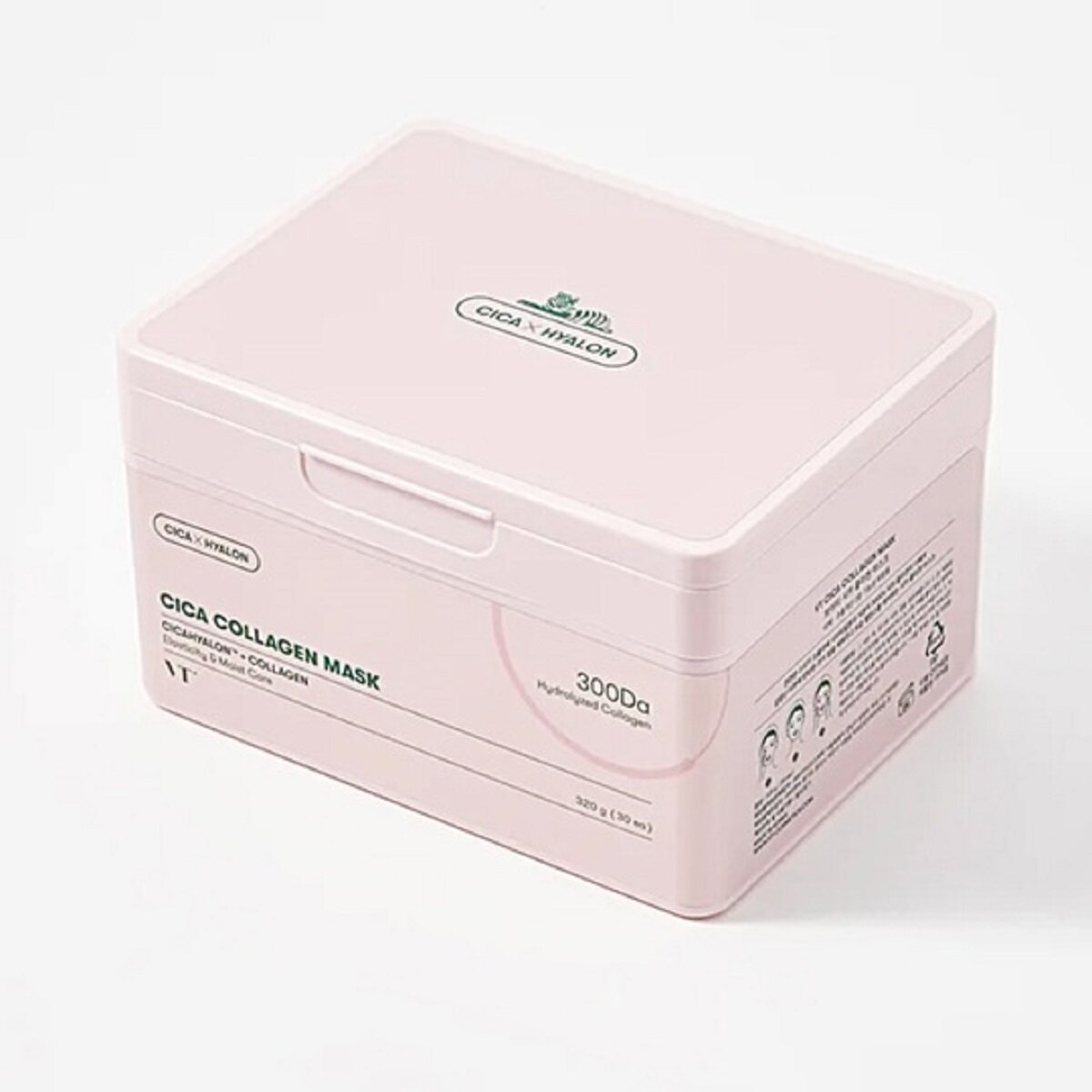 VT Cosmetics Набор коллагеновых тканевых масок для лица (30шт) Cicahyalon + Collagen Mask Elasticity & Moist Care