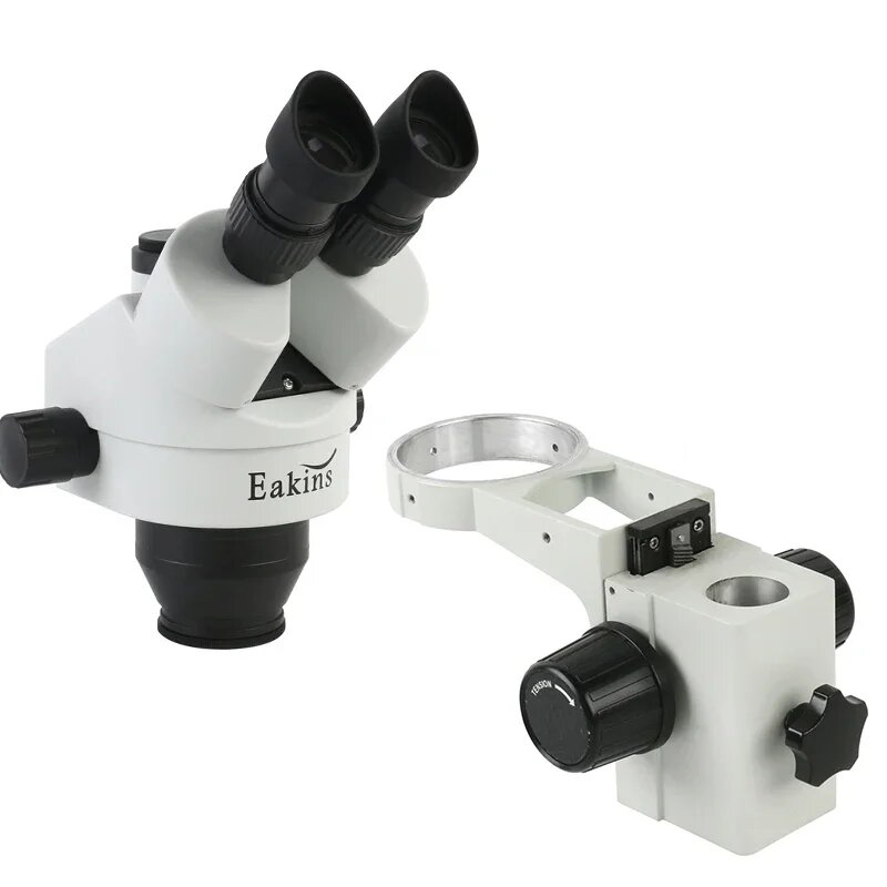 Eakins 7045 trinocular microscope 7X-45X W Head and 32 Holder