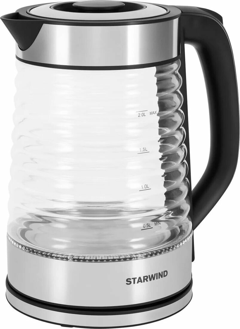 Электрический чайник StarWind SKG2111, 1800 Вт, объем 2 л, подсветка, съемная крышка