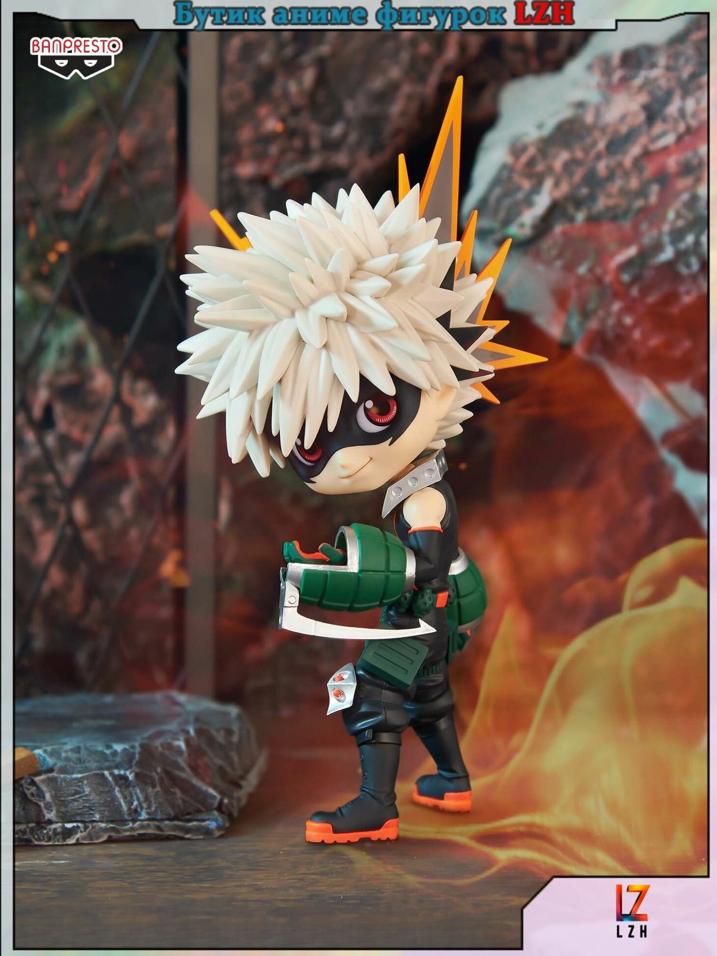 Аниме фигурка BANDAI Banpresto Q posket Кацуки Бакуго(Bakugou Katsuki) из "Моя геройская академия " 14см (LZH)