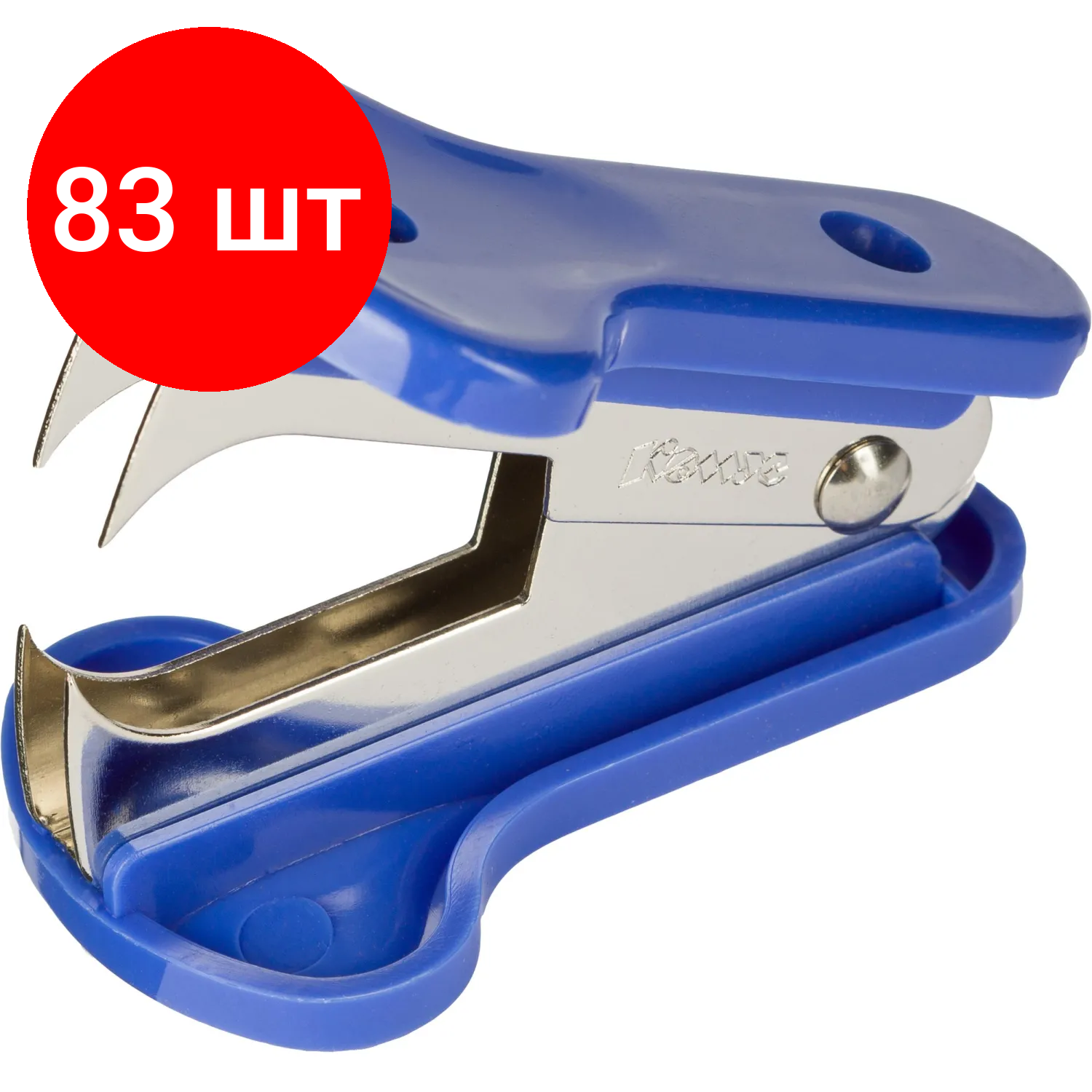 Комплект 83 штук, Антистеплер комус 1163 для скоб №10.24/6.26/6, без фикс, син