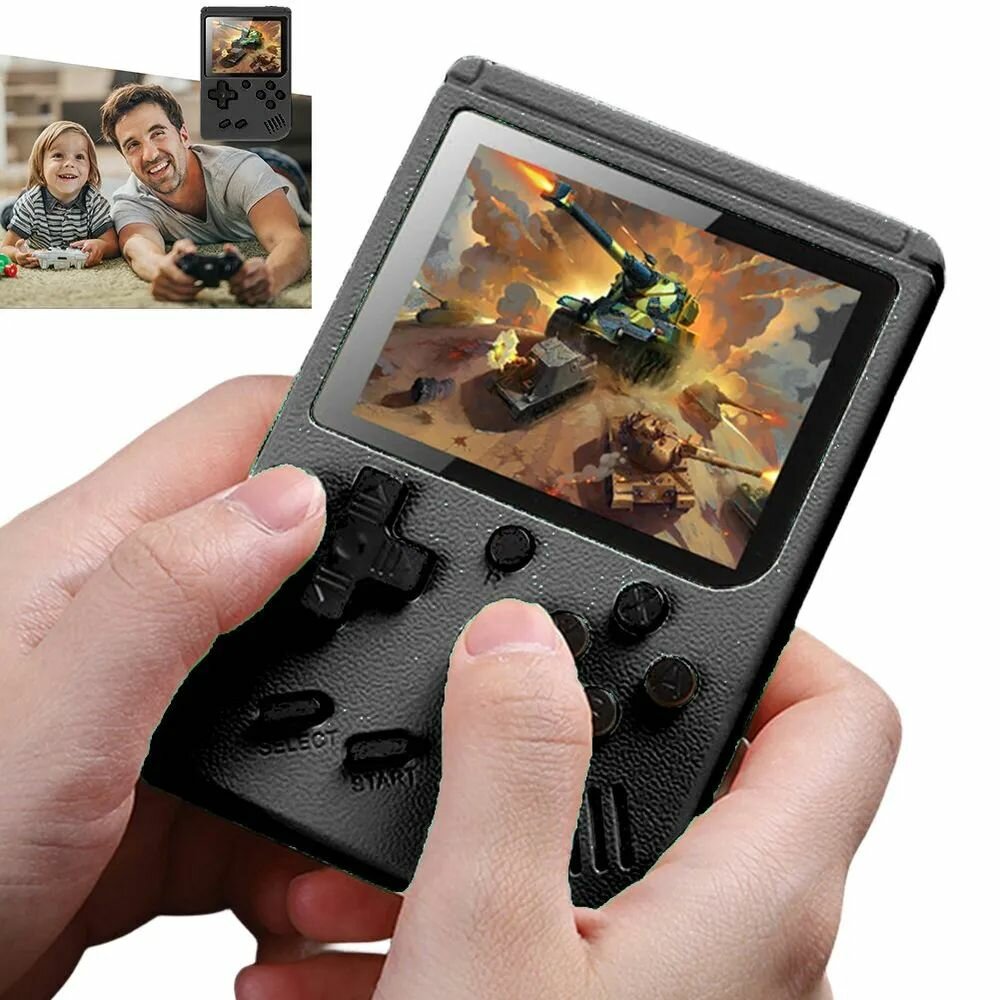 Игровая консоль компактная с цветным дисплеем 3.0"