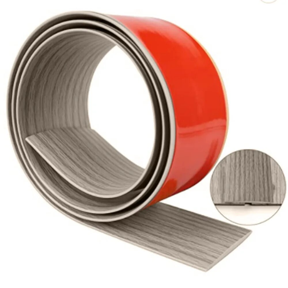 Переходная планка напольная 100см, 4см, Grey Wood Grain