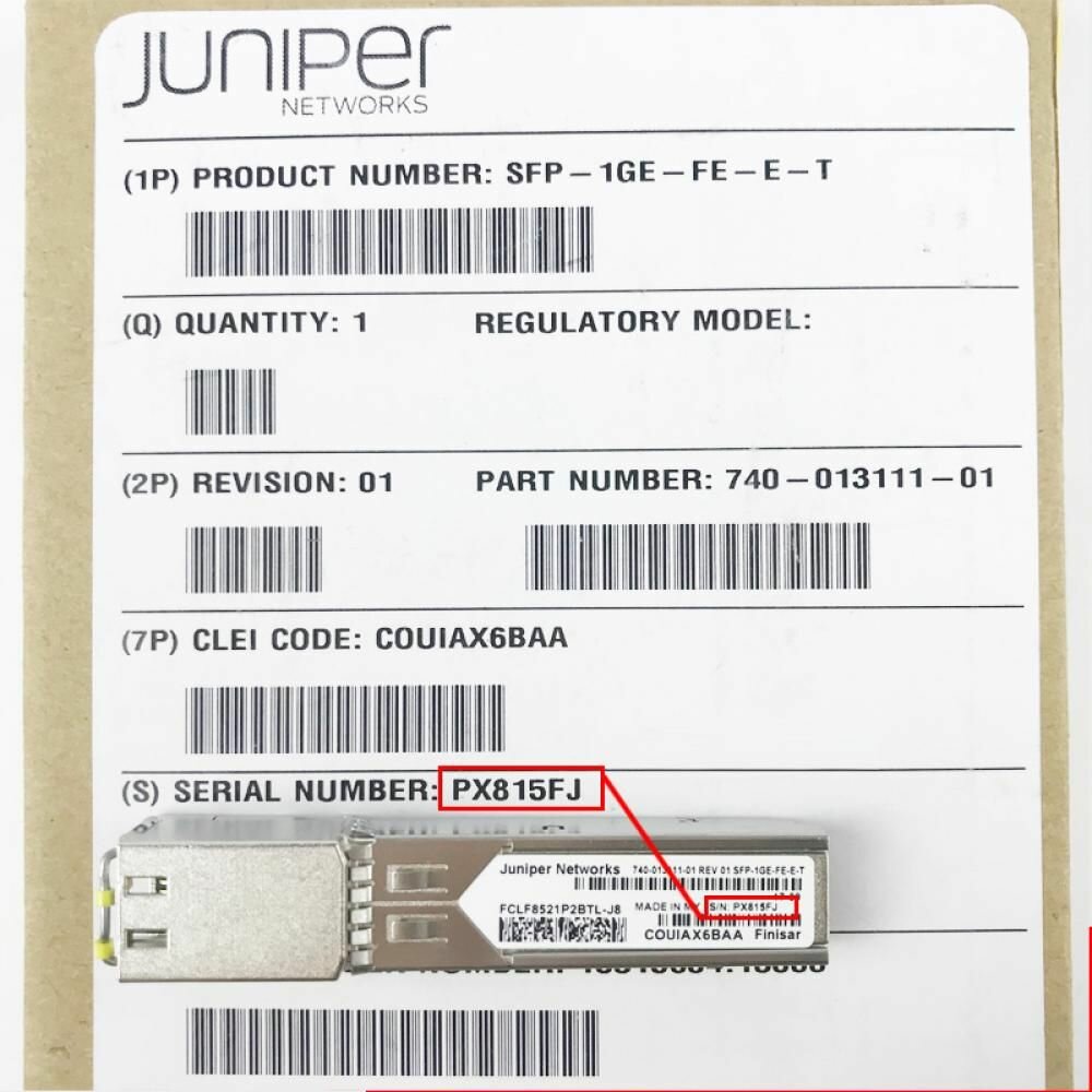 Модуль Juniper SFP-1GE-FE-E-T — фото 1