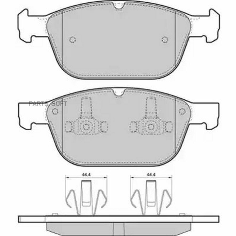 Колодки тормозные передние VOLVO XC60 I 08-17, XC90 I 02-14 от официального дистрибьютора, FREMAX, артикул FBP1678