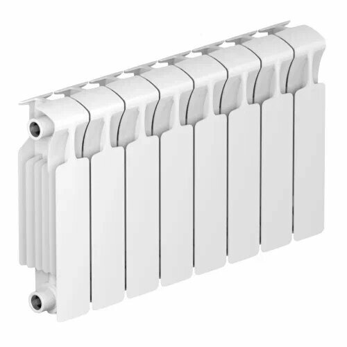 Секционный биметаллический радиатор Rifar Monolit 300 08 секций с боковым подключением