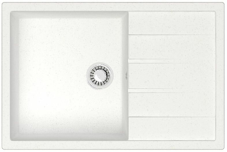 Кухонная мойка Azario Vision 750x505x218 искусственный мрамор, цвет Белый (CS00078336)