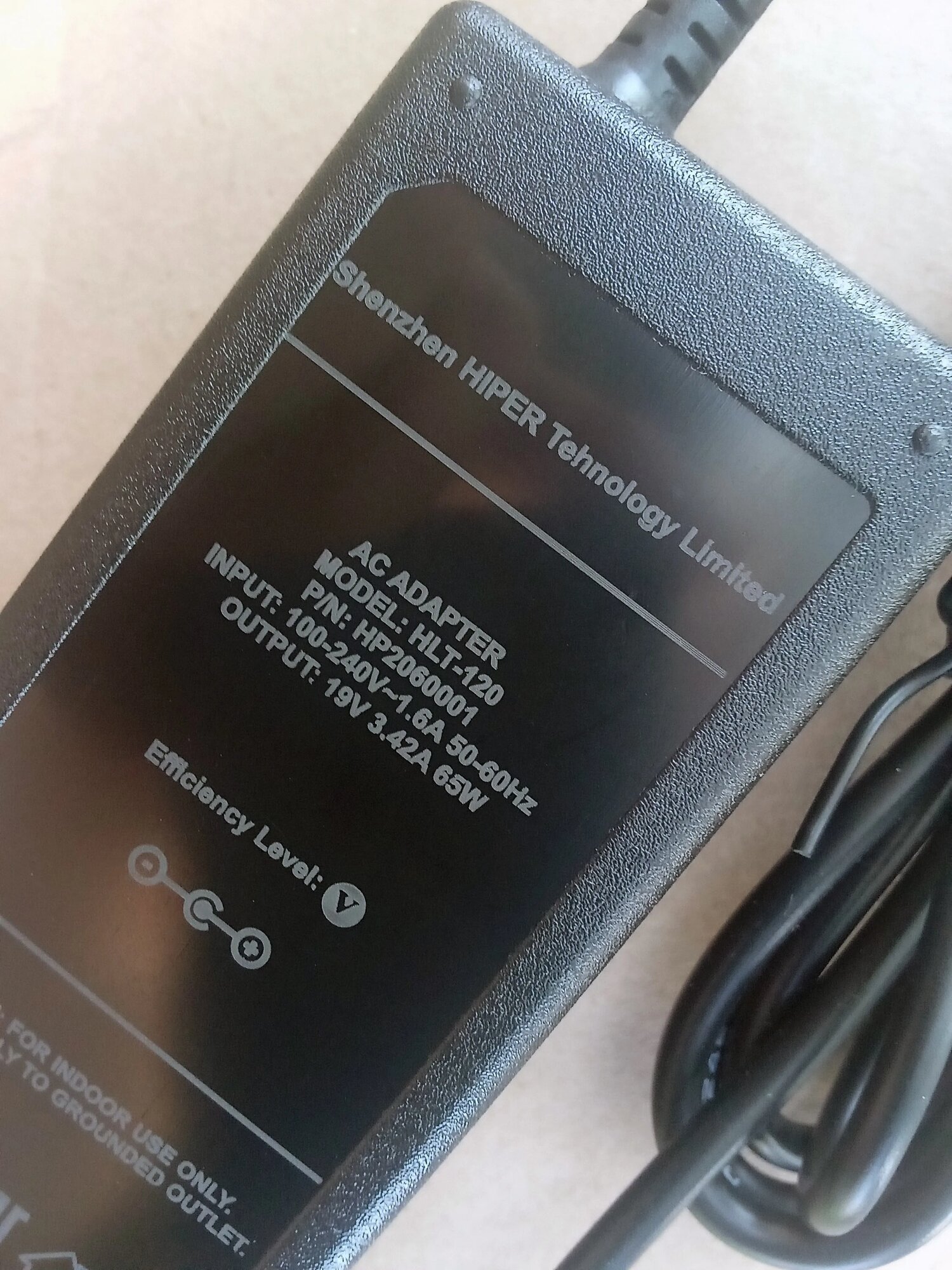 Блок питания Hiper DZEN MTL1569 (46XJDOSU) для ноутбука (зарядка 19V 3.42A 65W)