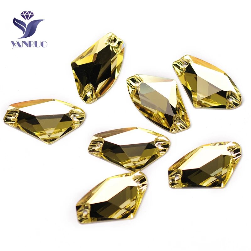 Стразы YANRUO 9x14mm Light Topaz 30шт
