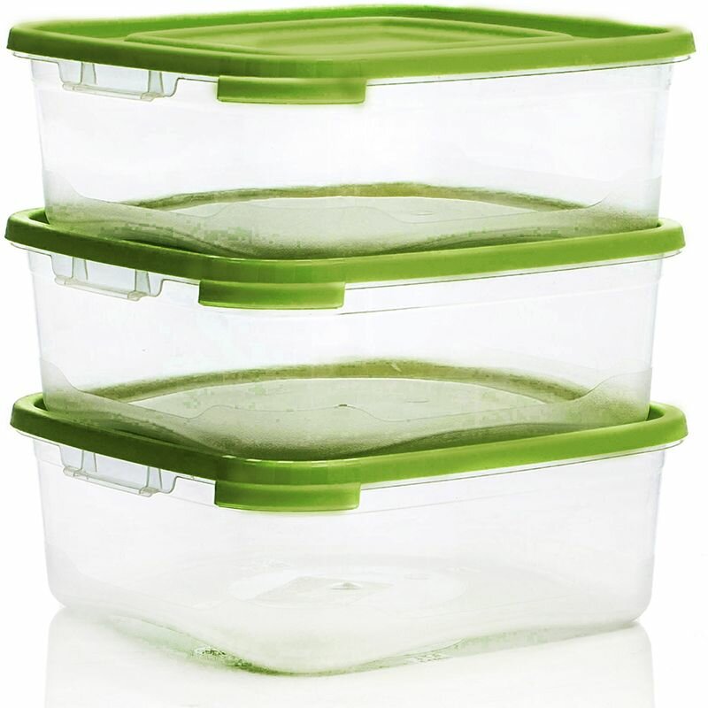 Комплект контейнеров для СВЧ "Каскад" 3 шт. квадро 0,7 л