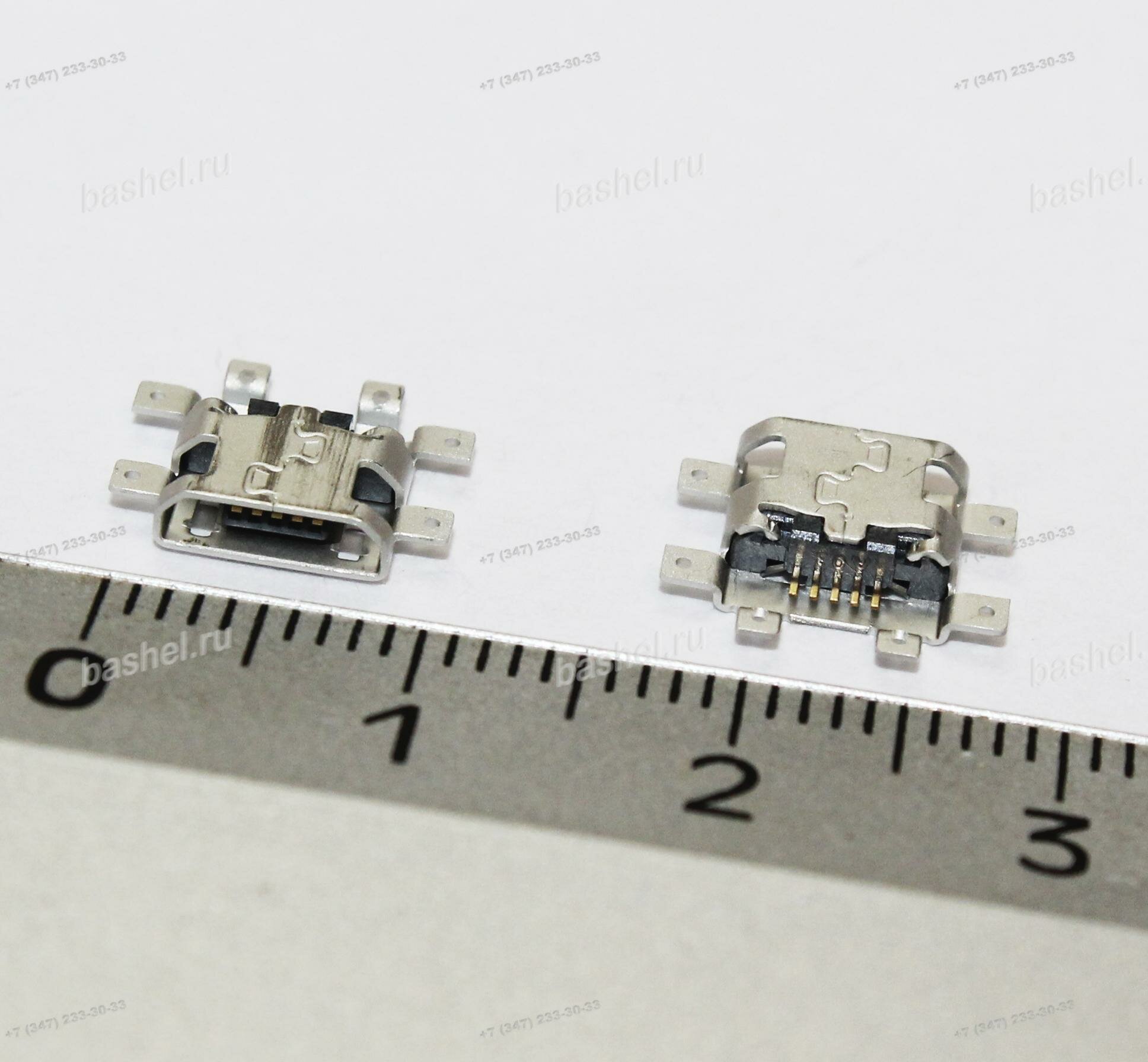 Гнездо USB micro (F) на плату, 5 контактов 5SB