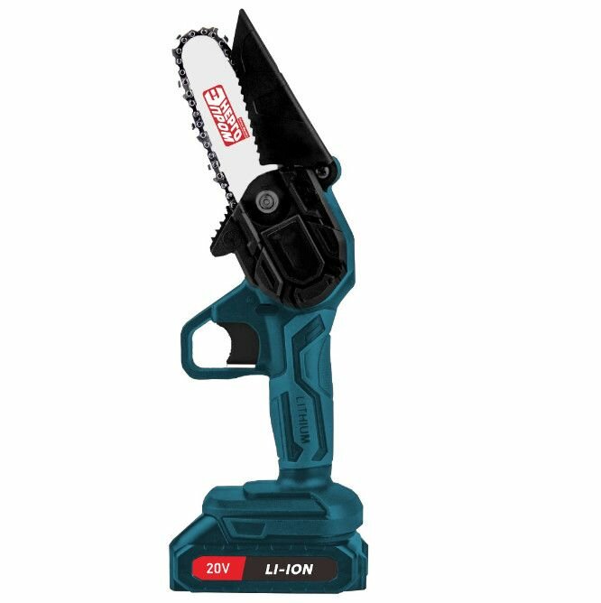 Пила цепная аккумуляторная мини энергопром Home Master ЦАПМ-6/20М BL (20В, 2акк*2.0Ач, кейс, шина 15 см, 37 звеньев)