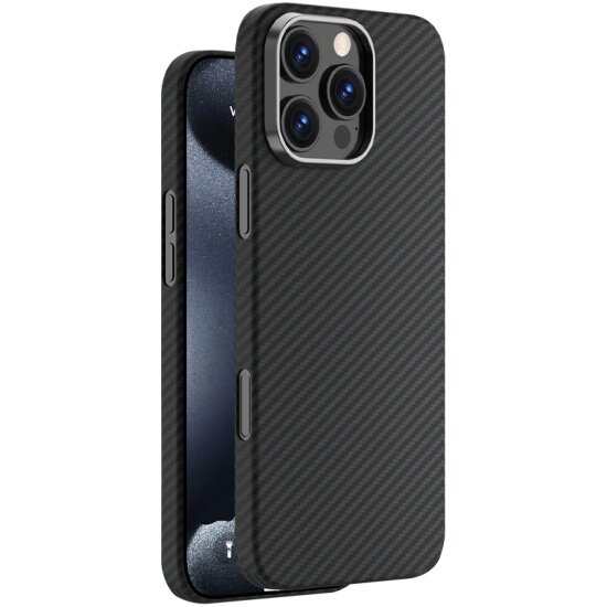 Чехол Deppa для Apple iPhone 16 Pro Max, Real Kevlar, MagSafe, черный