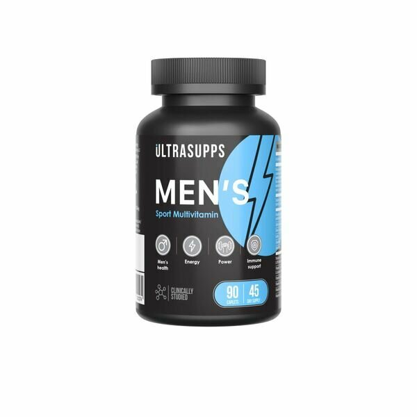 Менс Спорт Мультивитамин UltraSupps/Ультрасаппс таблетки 1404,5мг 90шт