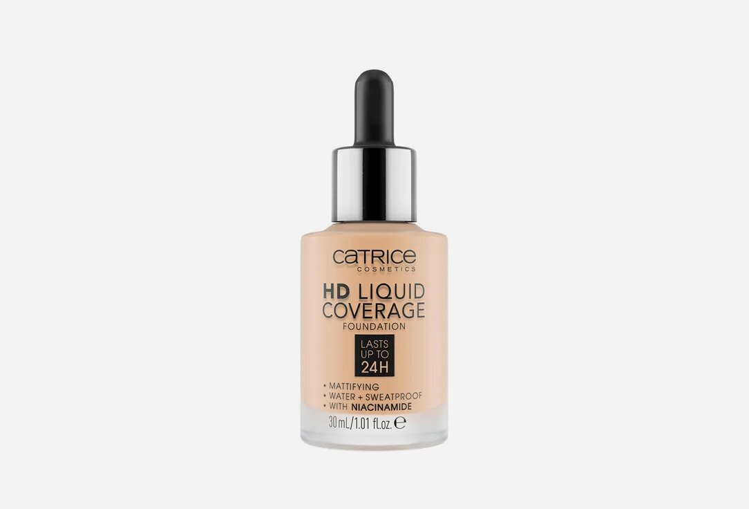 Тональная основа для лица Catrice HD Liquid Coverage, тон 005, Ivory Beige, 30 мл
