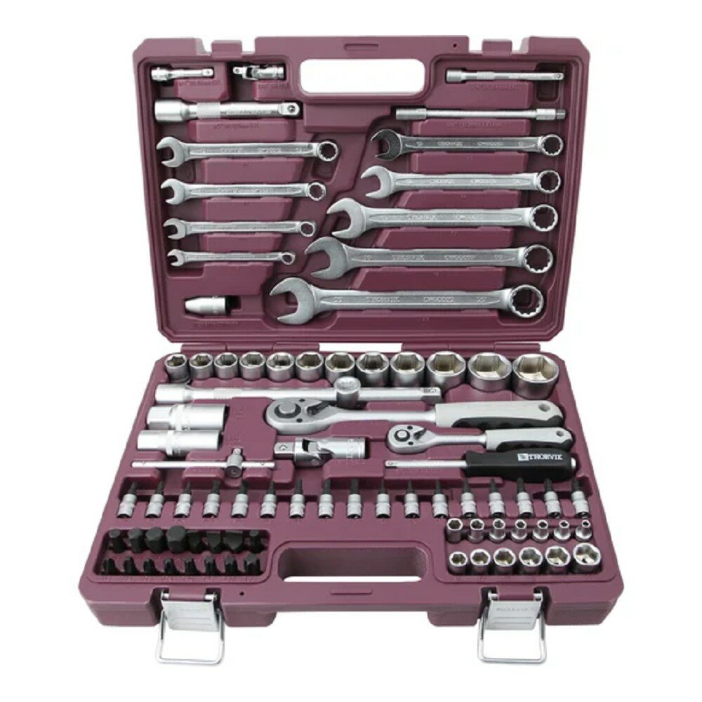 THORVIK Наборы инструмента TS082 Набор инструмента универсальный 1 4", 1 2"DR, 82 предмета