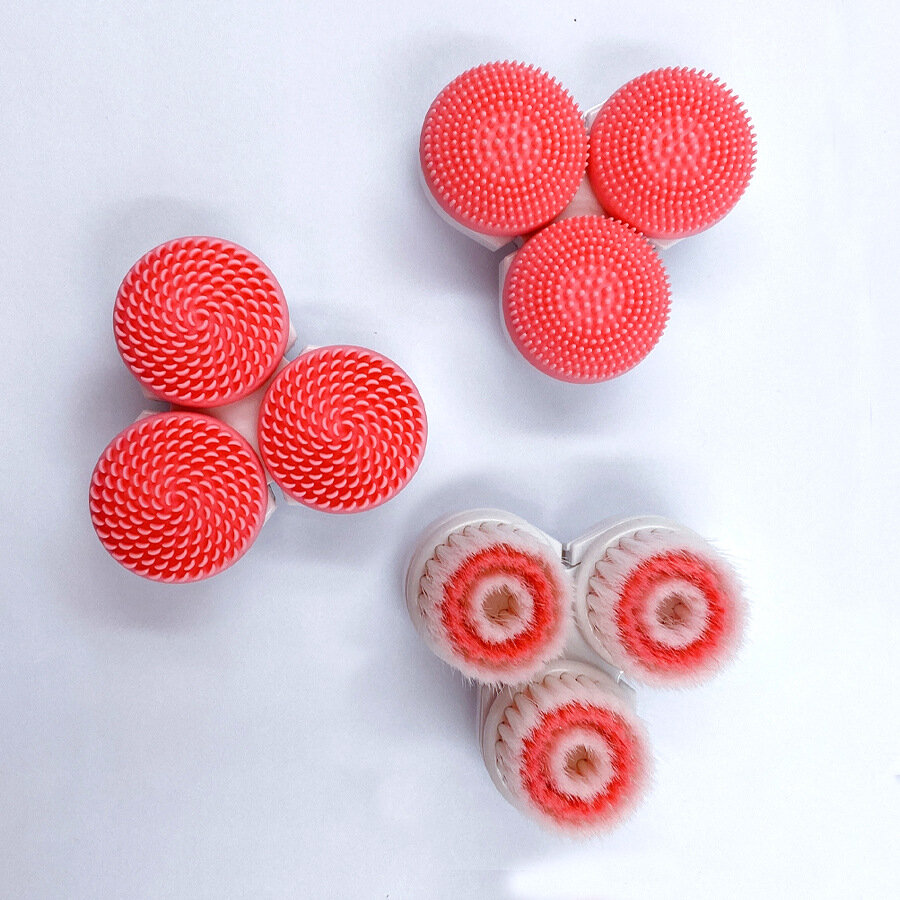 Электрический очиститель лица, силиконовое устройство для умывания, перезаряжаемое, водонепроницаемое, очиститель пор, косметическое устройство, массажер, прямая продажа от производителя