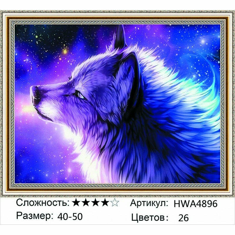 Алмазная мозаика Painting Diamond HWA4896, холст на подрамнике, круглые стразы, 40x50 см