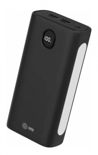 Внешний аккумулятор Cactus CS-PBFSJA-30000 30000mAh 4.5A 2xUSB-A/USB-C, черный