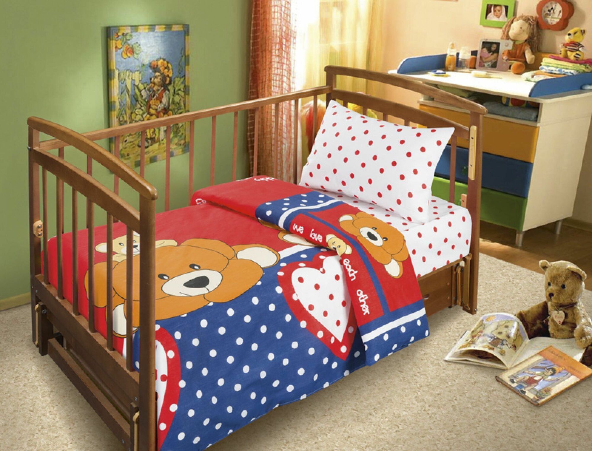 "Аделис" комплект постельного белья "Тедди", 80х160см.