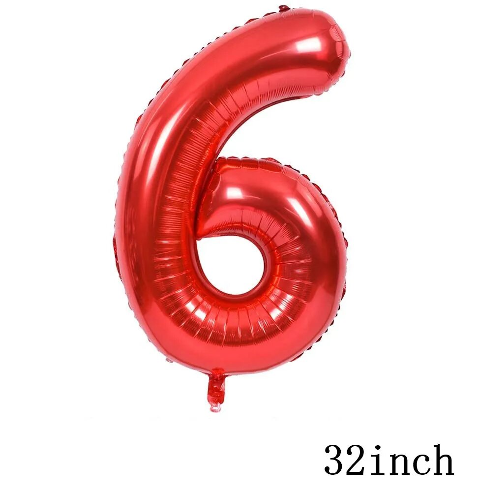 Воздушные шары Дэдпул и Мстители HEROCROSS Красный, 1pc 32inch Number