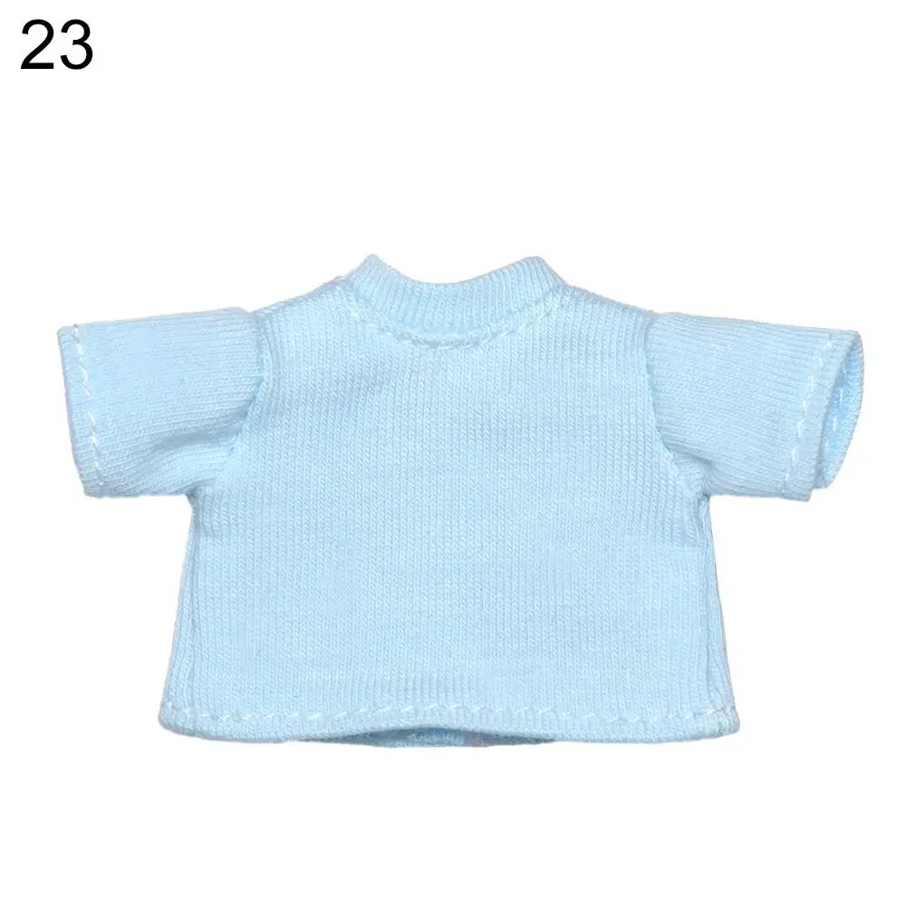 Футболка для куклы OB11 Голубой, 23