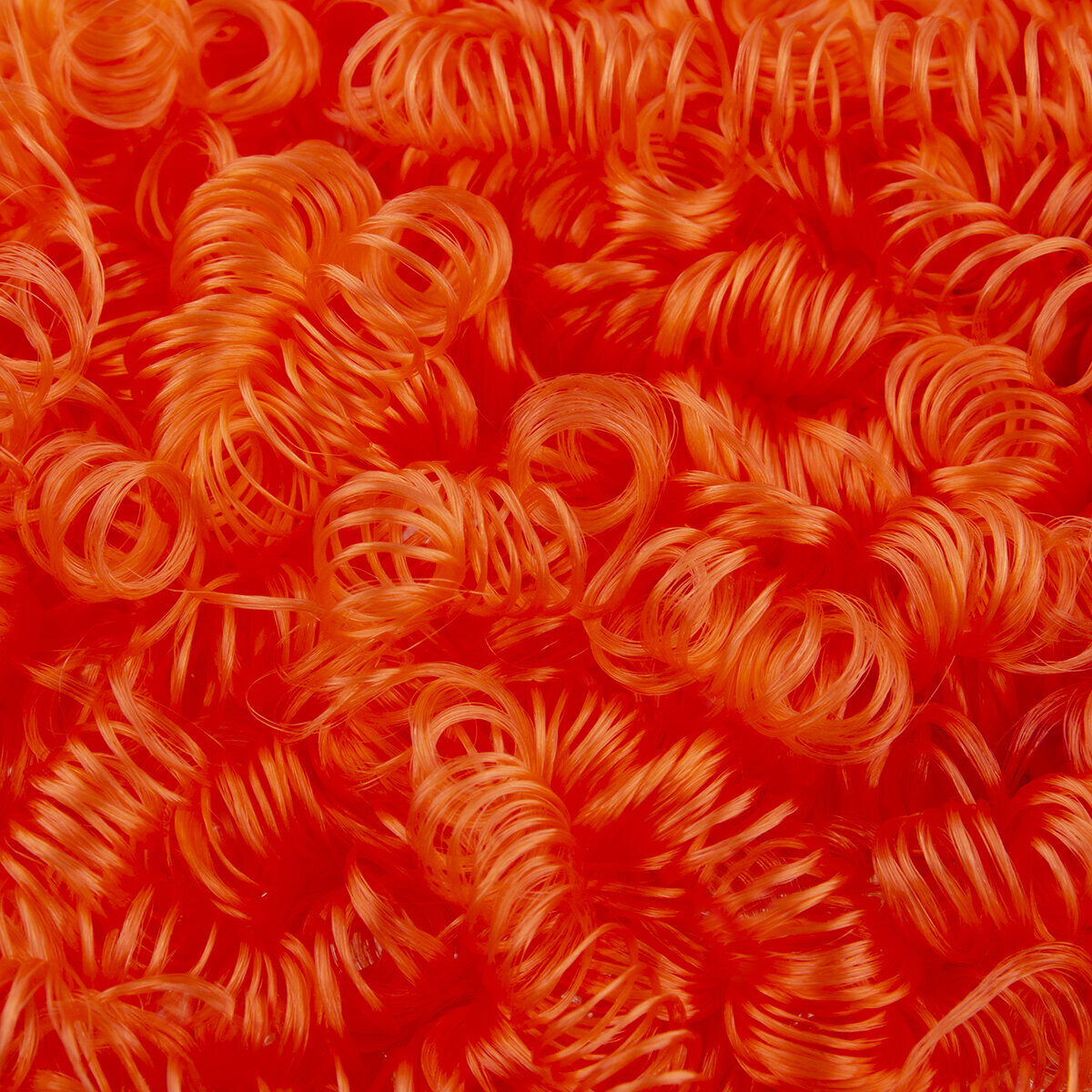 "HobbyBe" HAR-1 Волосы для кукол и игрушек (кудрявые) 70 г рыжий