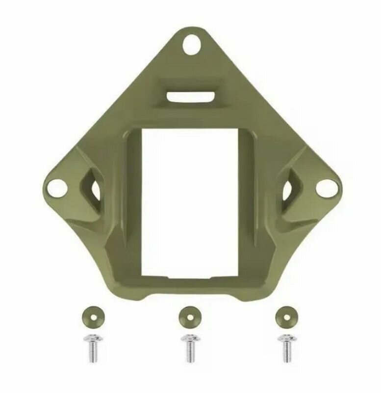 Крепление на шлем для прибора ночного видения или экшн камеры (шрауд) металлическое \ зелёный