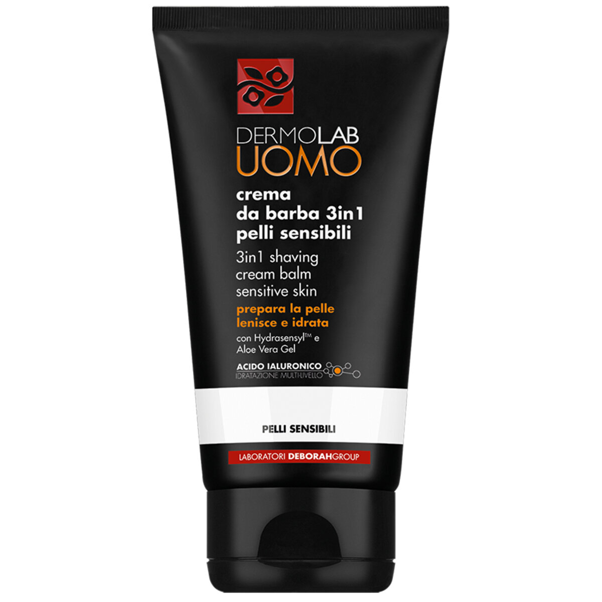 Крем для бритья 3 в 1 для чувствительной кожи, Deborah, 3 in 1 Bioetyc Uomo Shaving Cream Balm, 150 мл