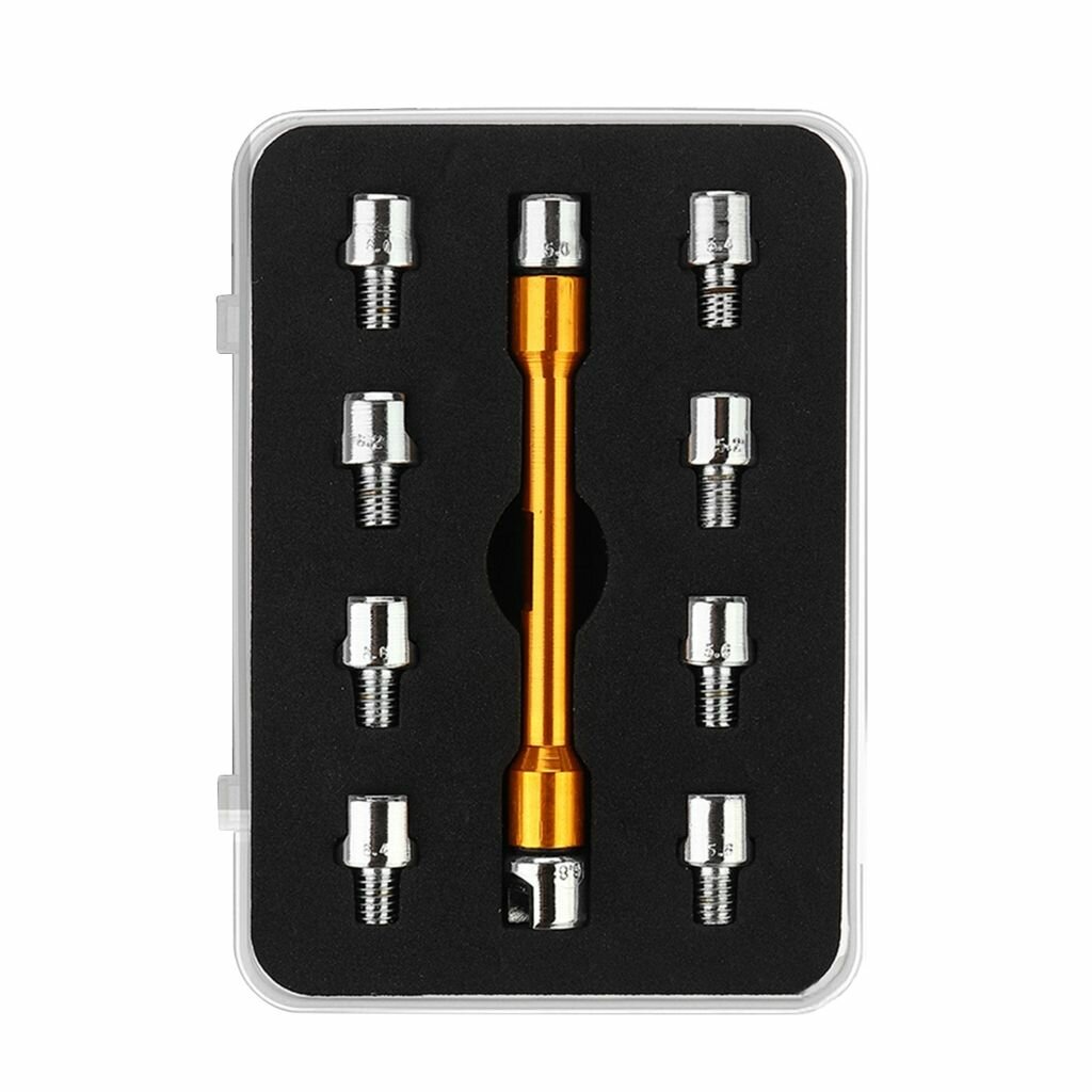 Гаечный ключ для мотоцикла со спицами Инструмент для гаечного ключа со спицами-Золотой