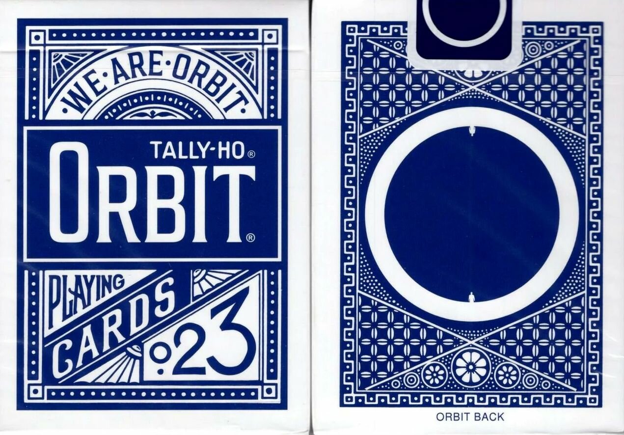 Карты игральные Tally-Ho Orbit Playing Cards blue