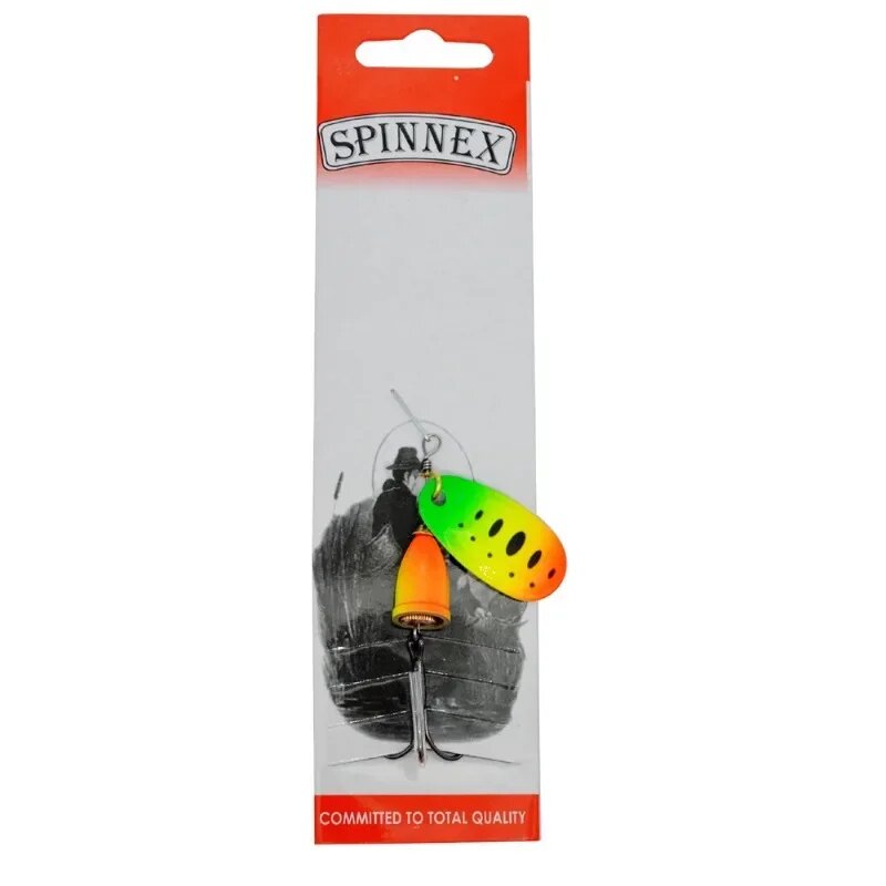 Вращающаяся блесна Spinnex Yellow Green, 6,5 см, 8 г