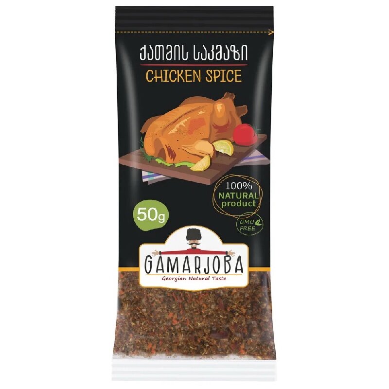 Приправа GAMARJOBA для курицы /пакет/ 50г