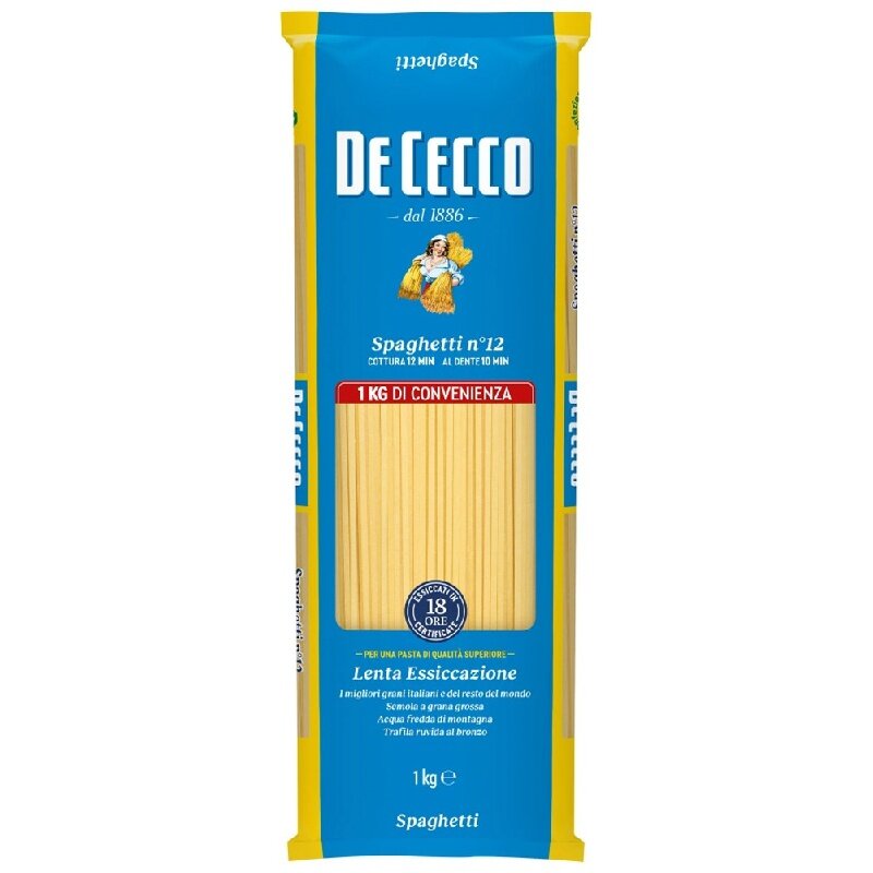 Макаронные изделия DE CECCO №12 Spaghetti (Спагетти) 1кг