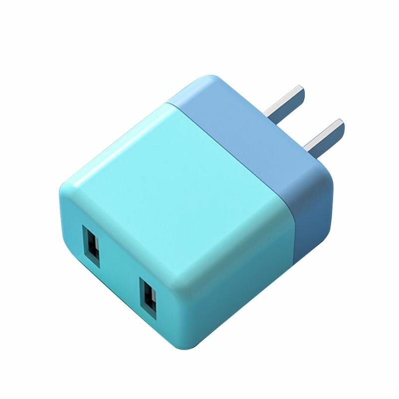 5V2A Зарядное устройство с двумя отверстиями USB-разъем для зарядки Настенный адаптер Универсальный дорожный многопортовый быстрый блок