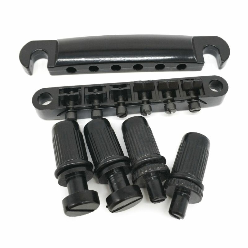 Бридж для электрогитары LP с 6 струнами qin-черный