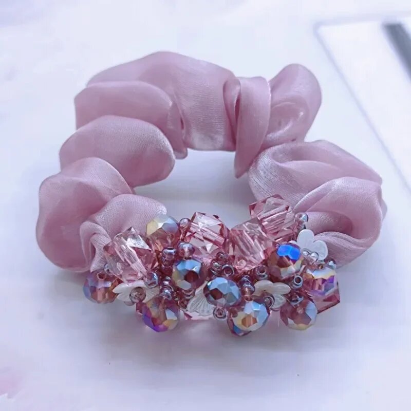 Резинки для волос Starry Organza Розовый, A light purple